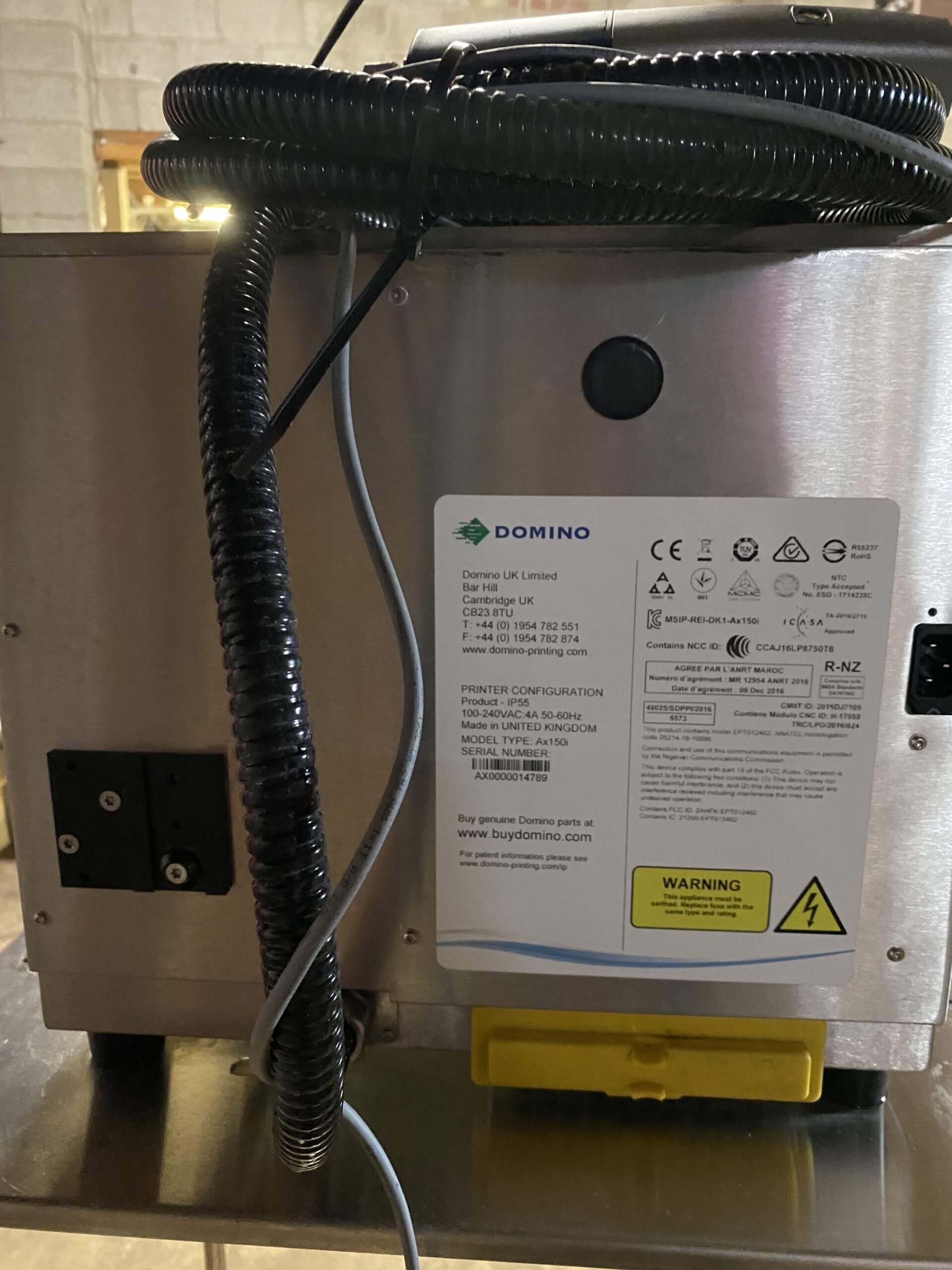 DOMINO AX 150i Label Applicator & Printer | M&M Equipment Corp